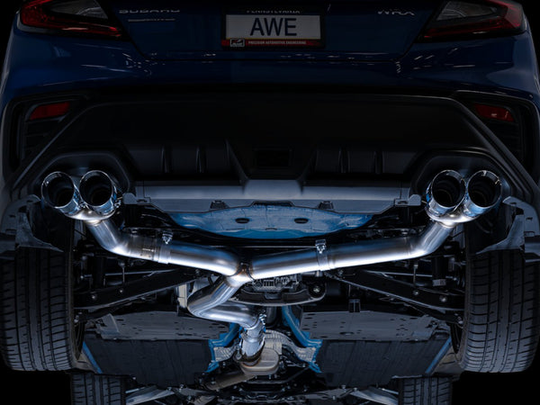AWE Tuning 2022+ VB Subaru WRX Track Edition Exhaust - Chrome Silver T ...