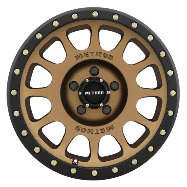 Method MR305 NV 17x8.5 0mm Offset 5x5.5 108mm CB Method Bronze/Black S ...